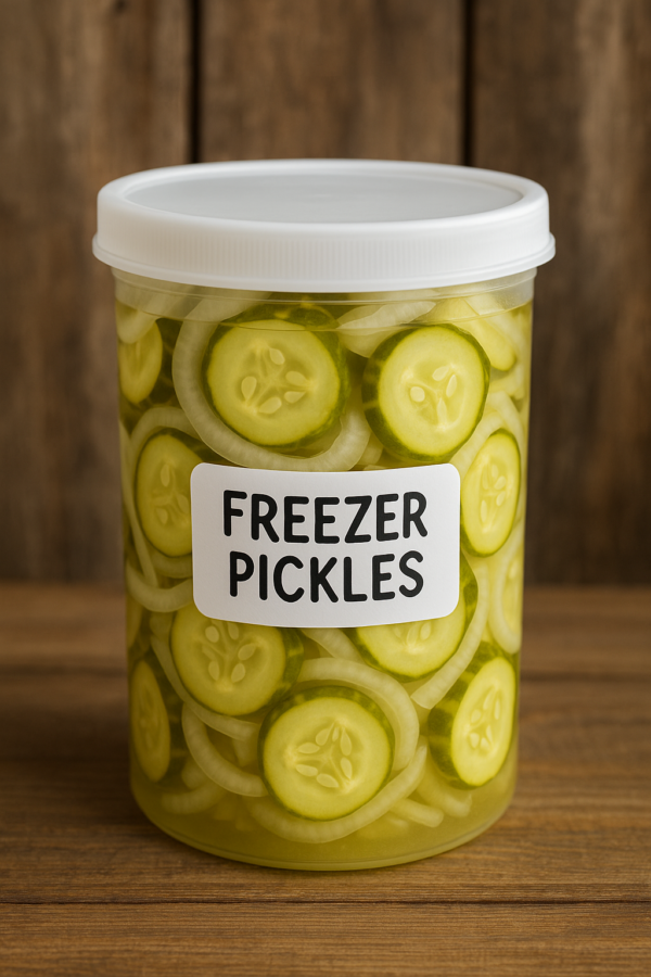 🥒 Amish Freezer Pickles Recipe (Perfect for Cucumber Harvest Season ...