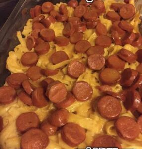 Hot Dog and Noodle Casserole » Amish365.com » Delicious and Hearty